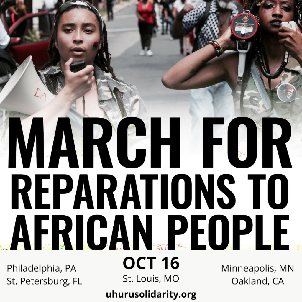 March for Reparations to African People. This is more than an event. It ...